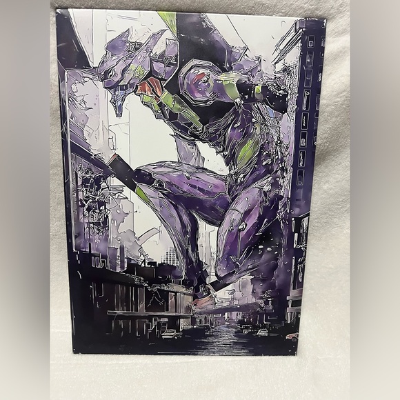 displate | Art | Neon Genesis Evangelion Displate Of Iconic Purple ...